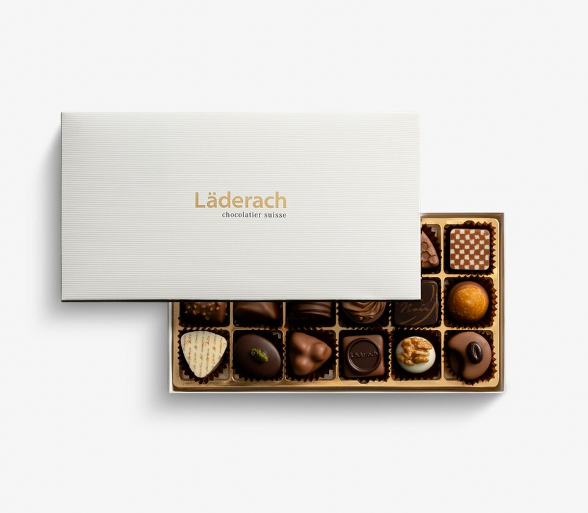 18 Assorted Praline Chocolates | Laderach Jordan