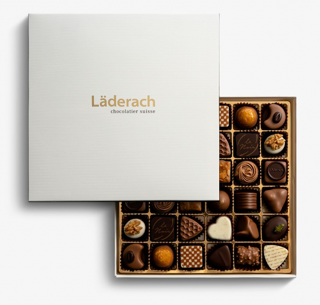 36 Assorted Praline Chocolates – Laderach Jordan