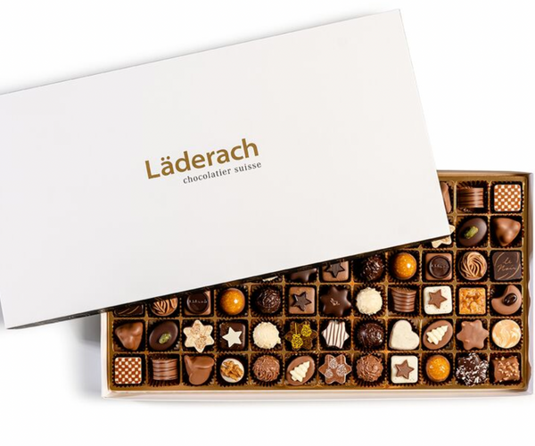 72 Assorted Praline Chocolates Laderach Jordan